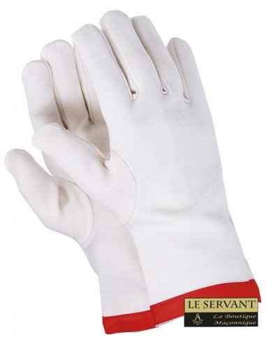 Paire de gants coton CBCS (Chevalier Bienfaisant de la Cité Sainte ...